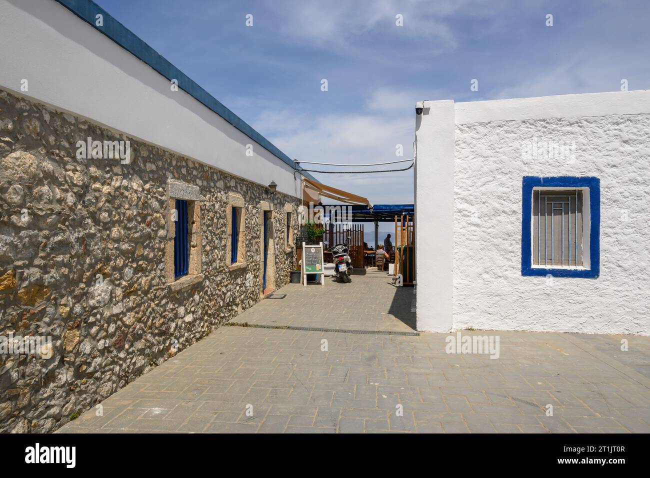 Kos, Greece - May 9, 2023: Greek architecture in Zia village on the ...