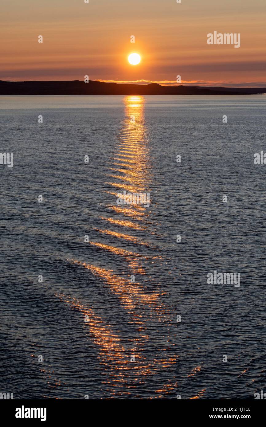 Canada, Nunavut, Northwest Passage, transiting the Bellot Strait at ...