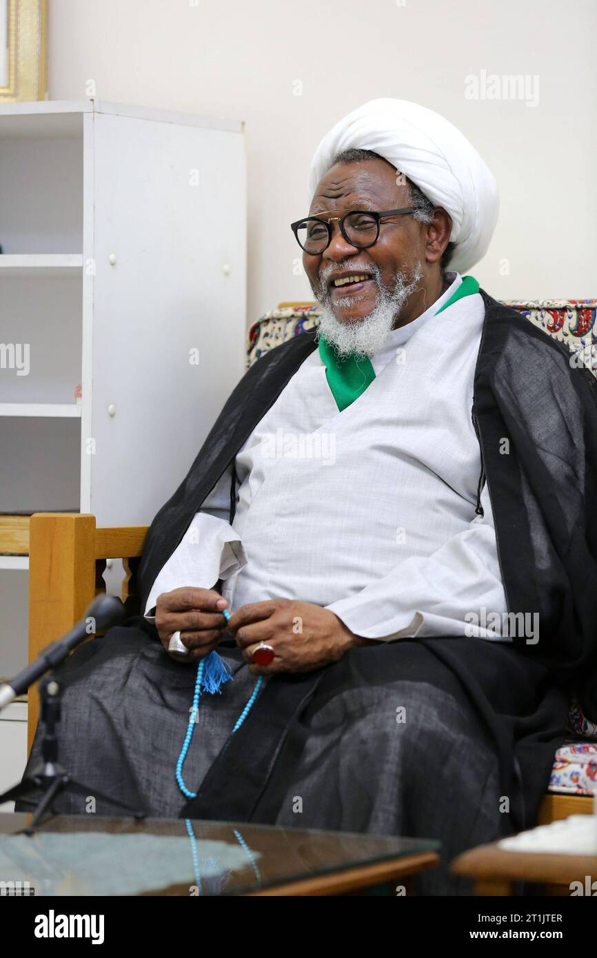 Tehran, Iran. 14th Oct, 2023. Iranian supreme leader (unseen) meets ...