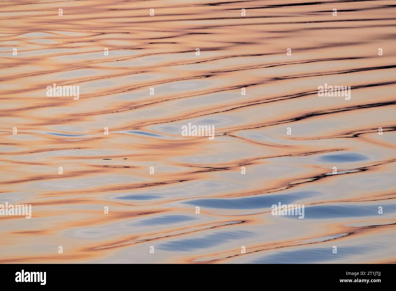 Canada, Nunavut, Northwest Passage, Bellot Strait at sunrise. Water ...