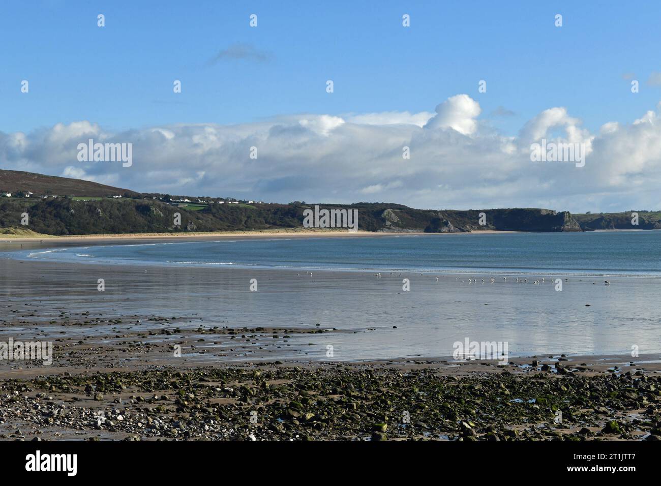 Oxwich Bay and into the Distance Gower Coast October 2023 photographed ...