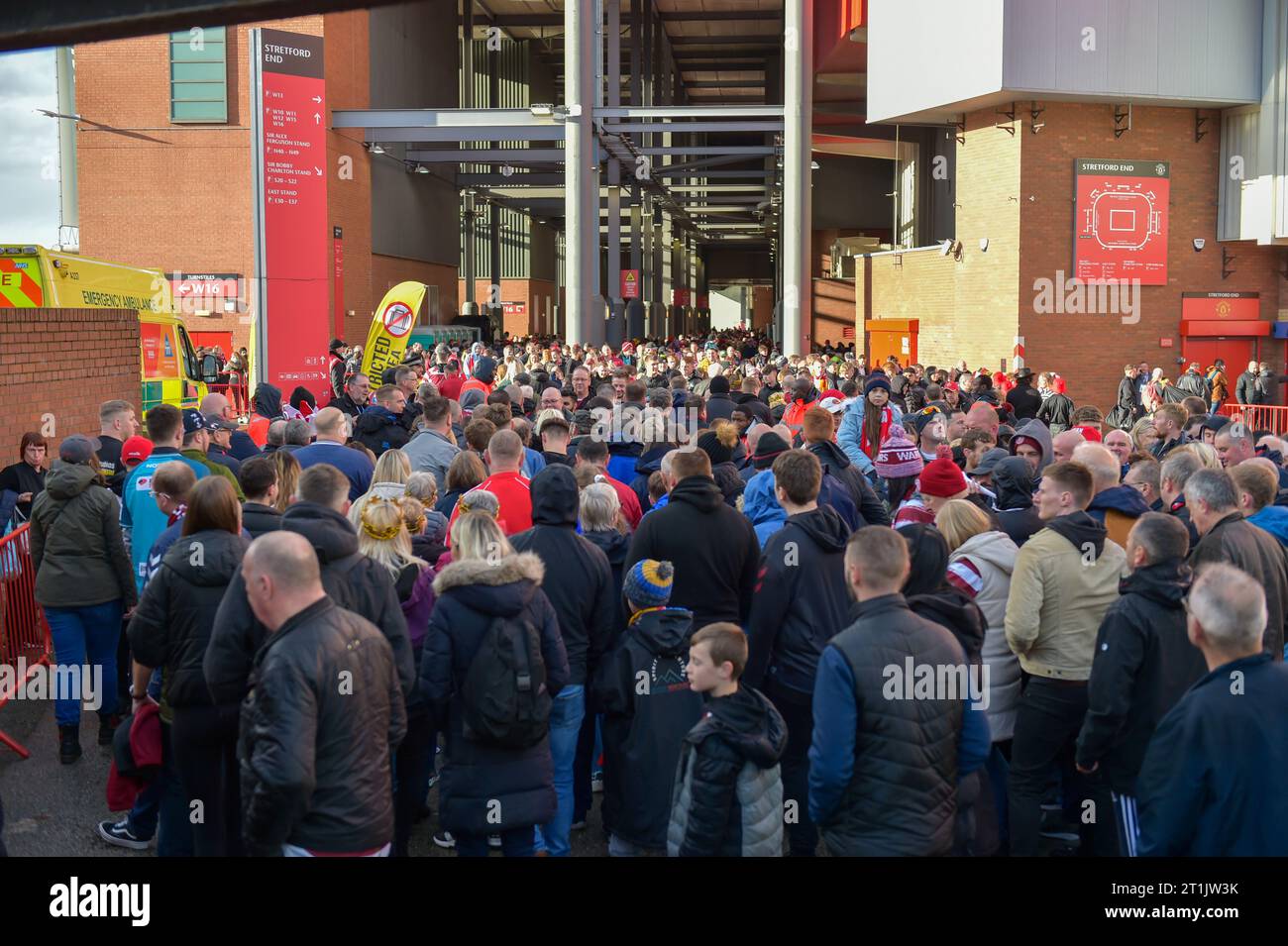 Rugby League fans outside the stadium ahead of the Betfred Super League ...