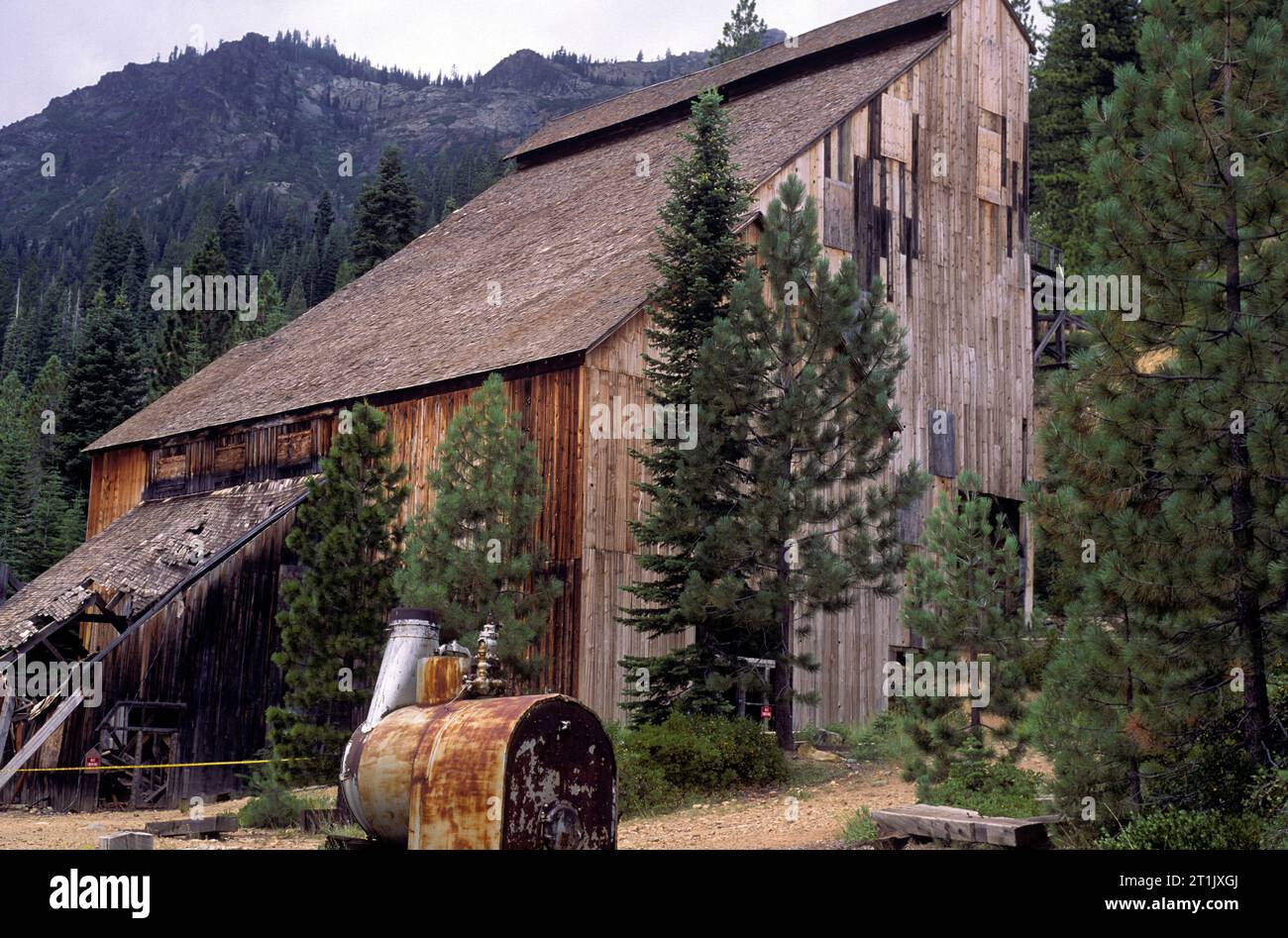 Stamp mill, Plumas-Eureka State Park, California Stock Photo - Alamy