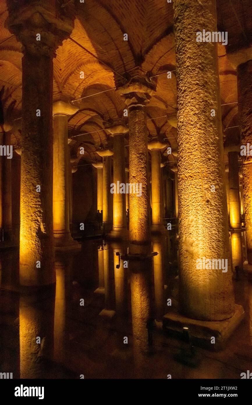 The Basilica Cistern - underground water reservoir build by Emperor ...
