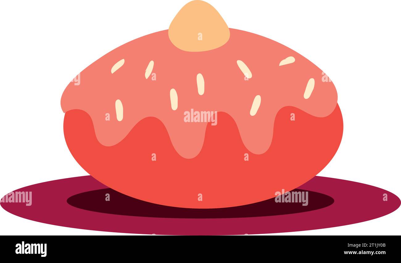 red donut design vector isolated Stock Vector Image & Art - Alamy