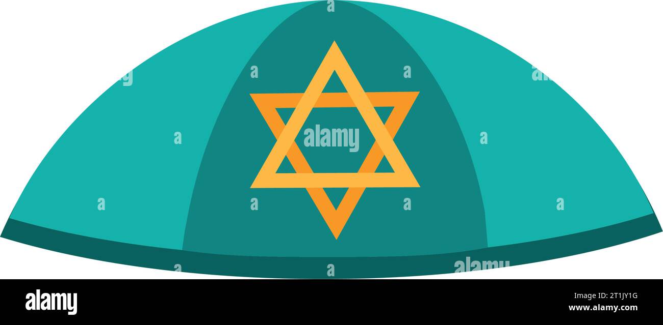 blue kippah illustration vector isolated Stock Vector Image & Art - Alamy
