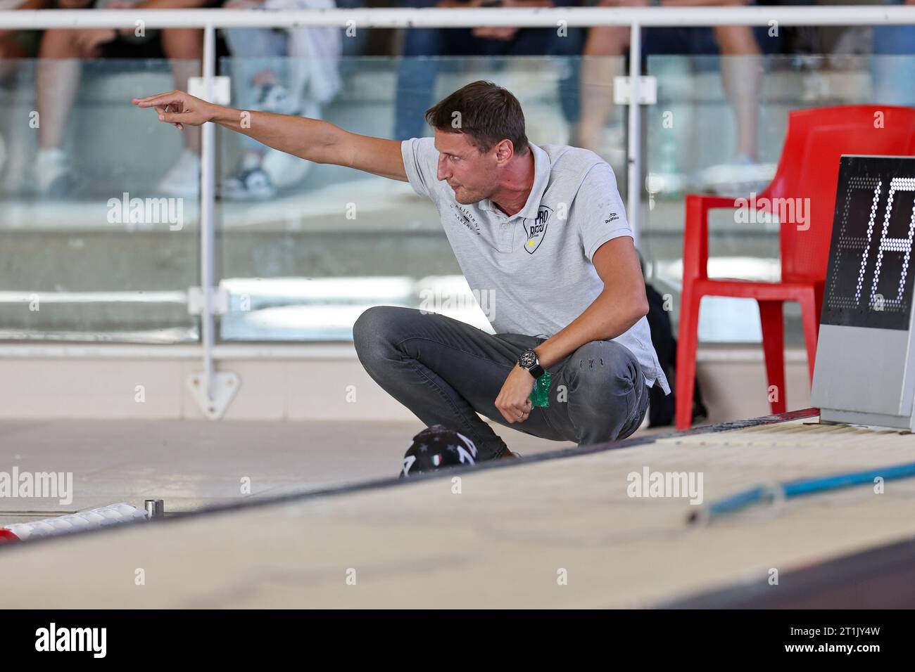 Rome, Italy. 14th Oct, 2023. head coach Sandro Sukno (Pro Recco) during ...