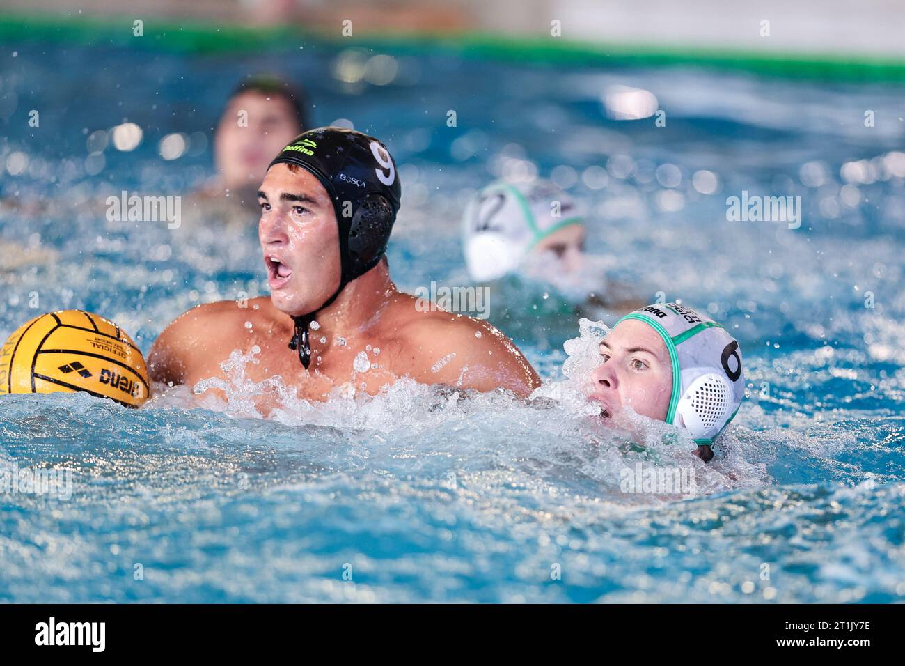 Rome, Italy. 14th Oct, 2023. Francesco Condemi (Pro Recco) vs Andrea ...