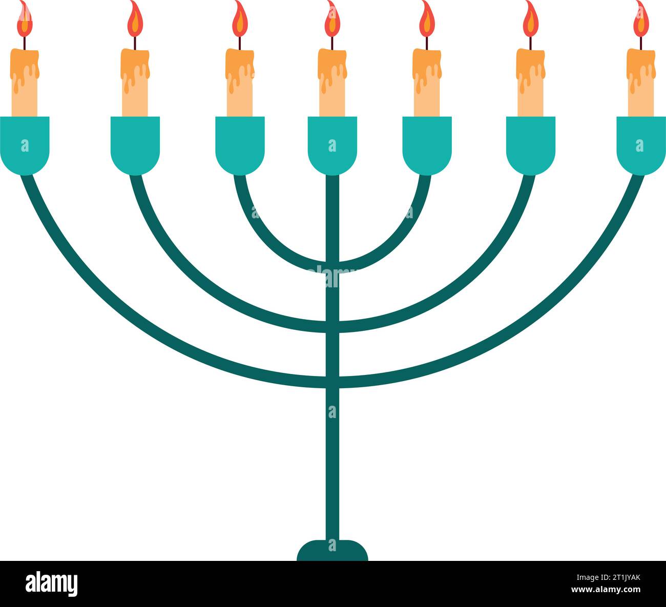 blue menorah design vector isolated Stock Vector Image & Art - Alamy