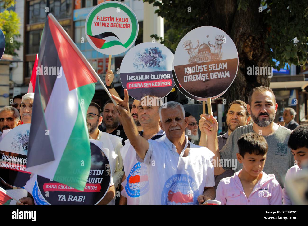 October 14, 2023: Gaziantep, Turkiye. 14 October 2023. Members of the ...