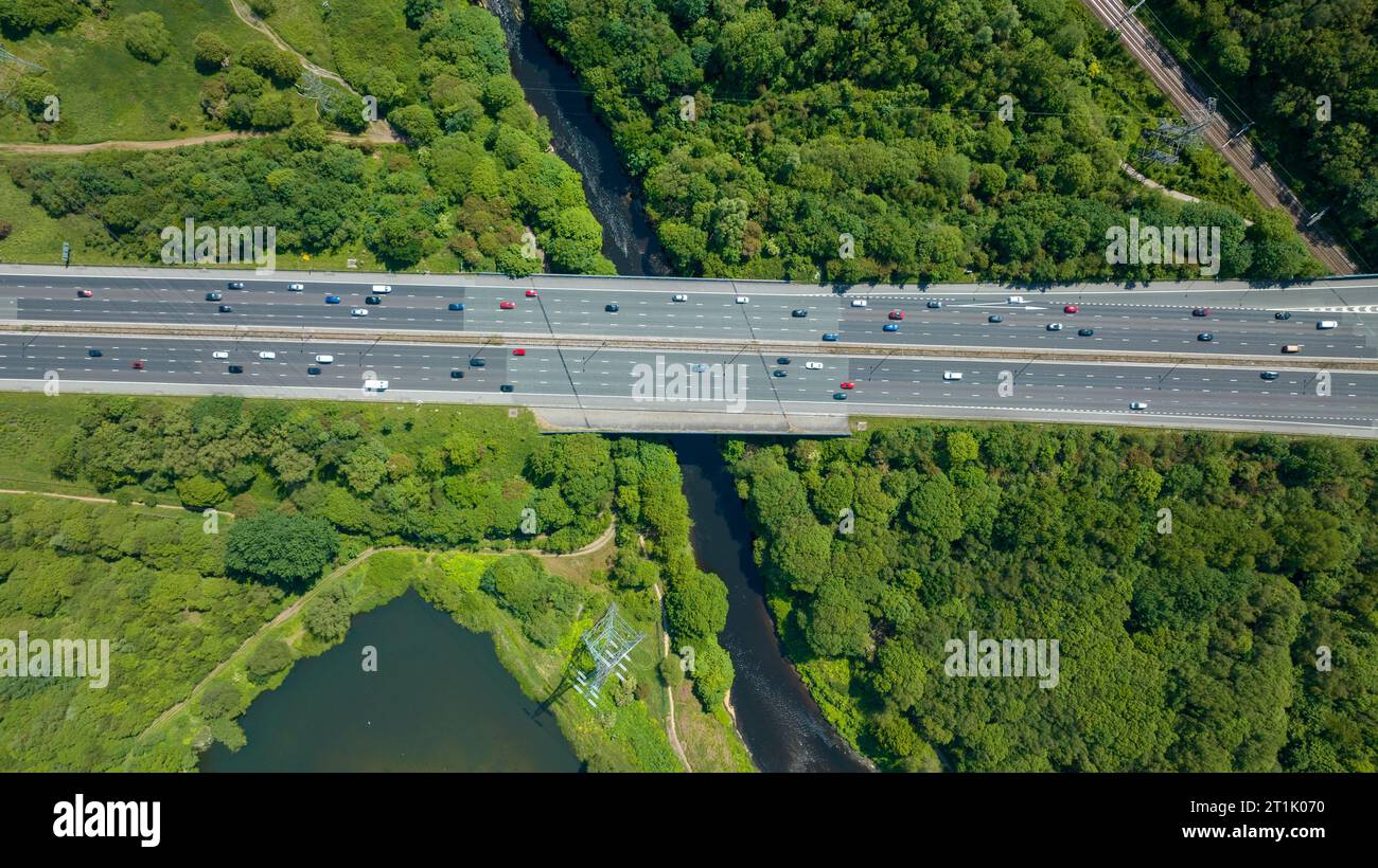 traffic on the highway. Heavy traffic after work on lakeside highway at ...