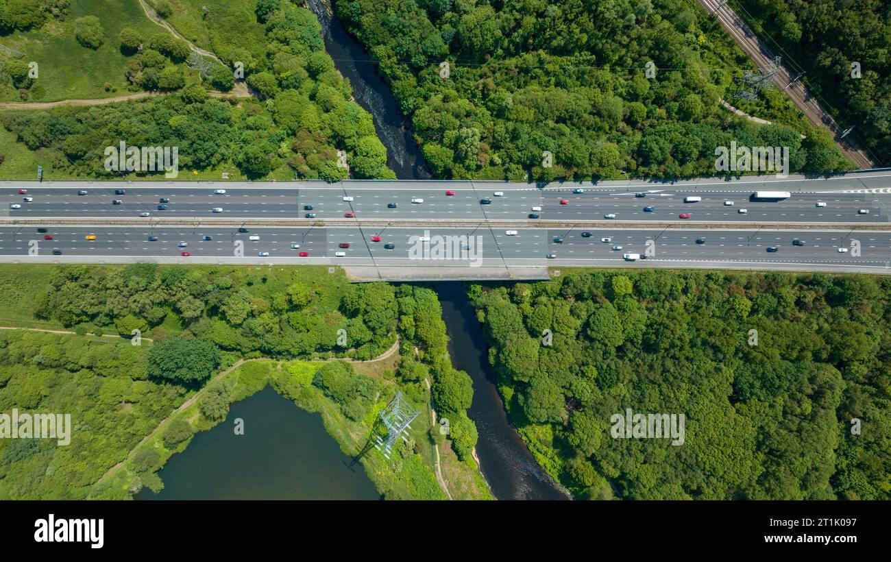 traffic on the highway. Heavy traffic after work on lakeside highway at ...