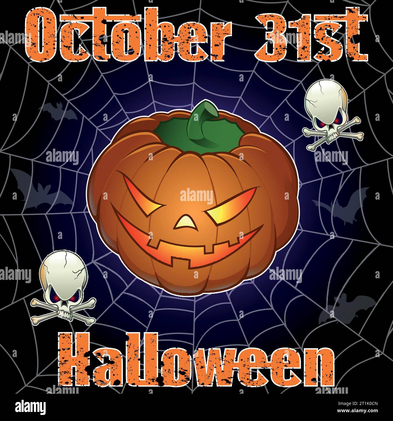 Pumpkin and bats hi-res stock photography and images - Alamy