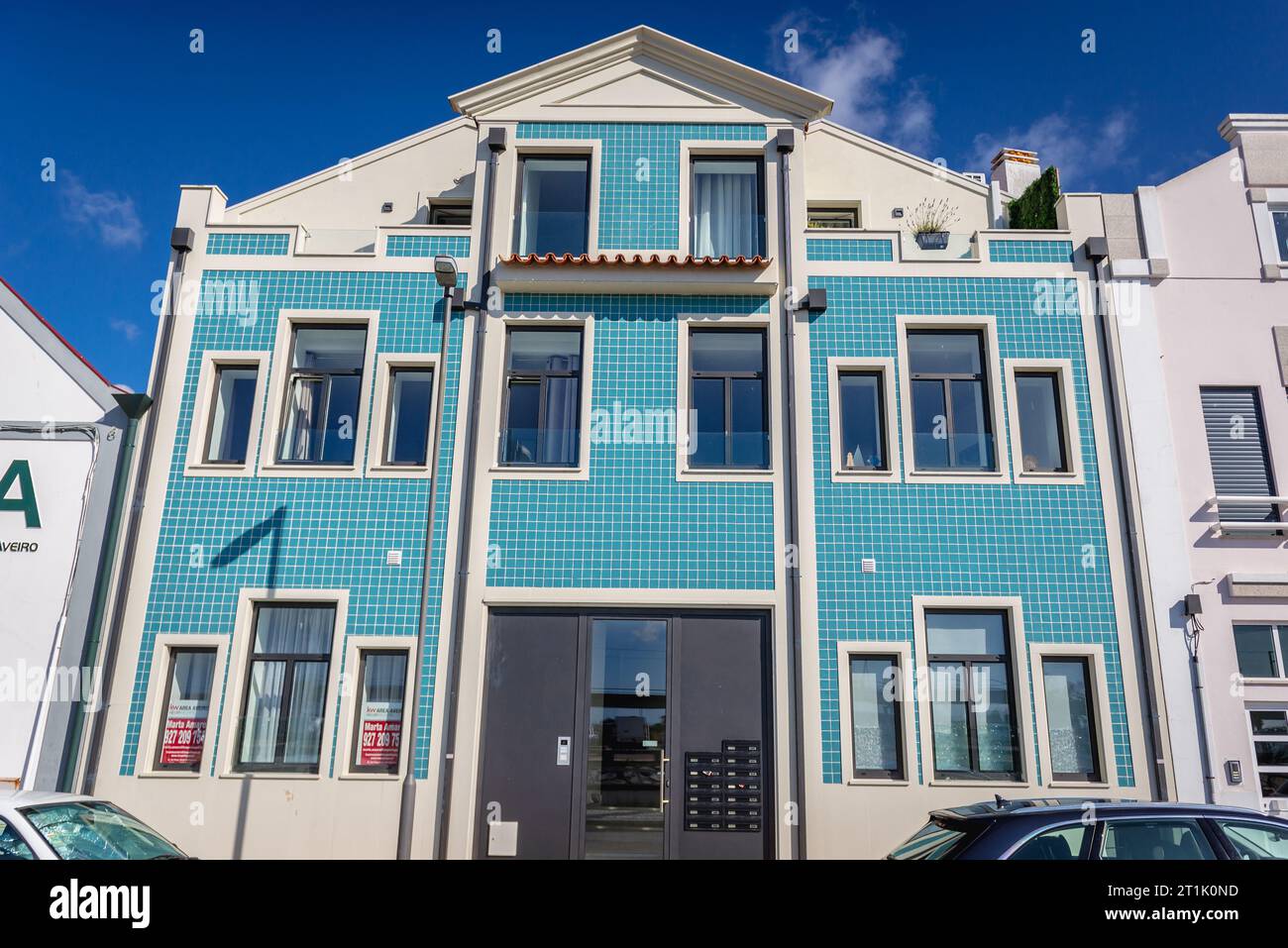 Old blue tiled house facade hi-res stock photography and images - Alamy
