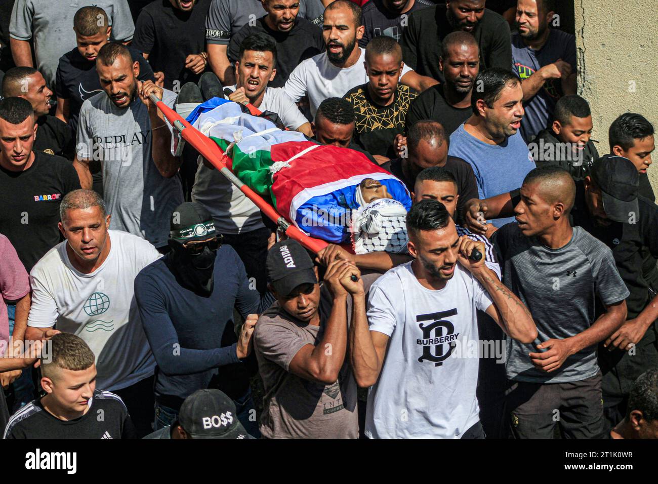 Tulkarm, Palestine. 14th Oct, 2023. (EDITOR'S NOTE: Image depicts death ...