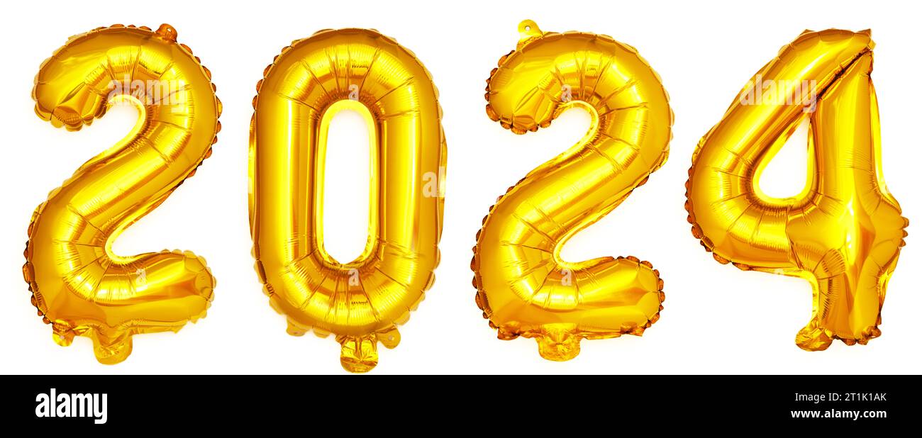 2024 golden number Cut Out Stock Images & Pictures - Alamy