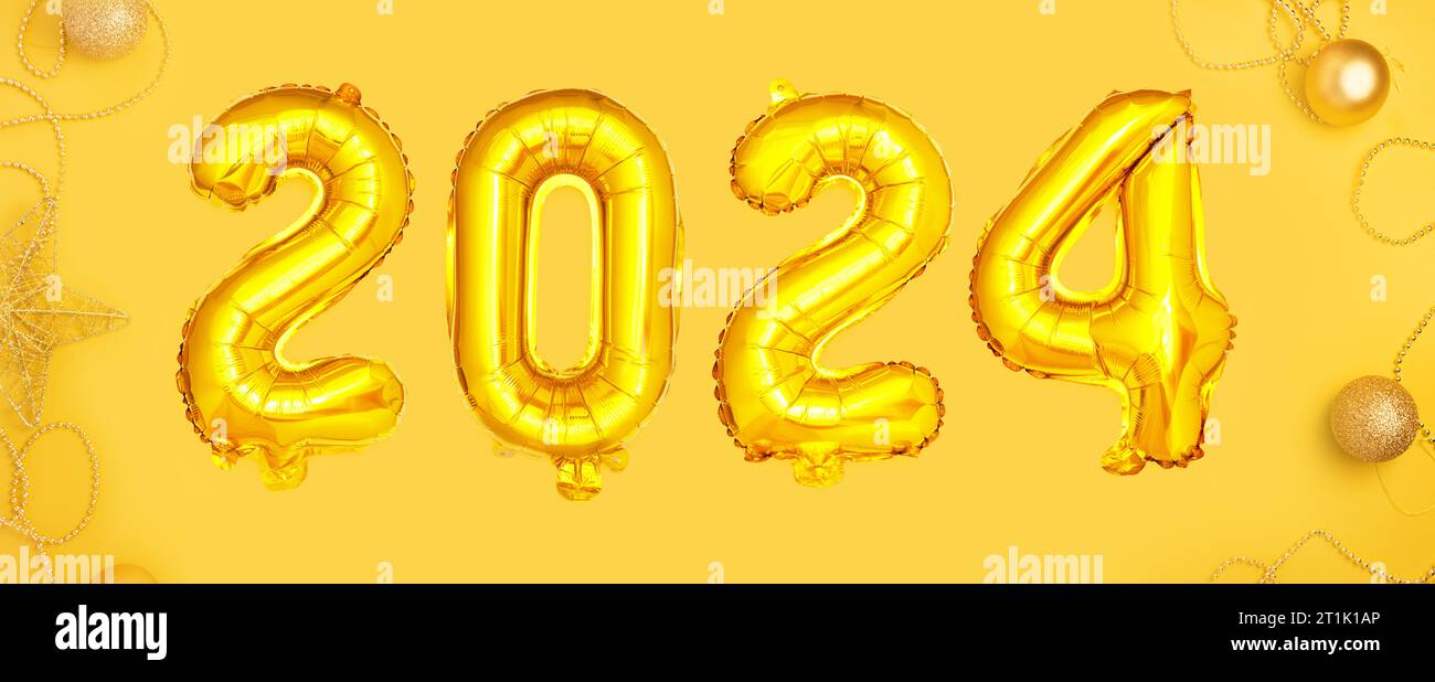 2024 golden number hi-res stock photography and images - Alamy