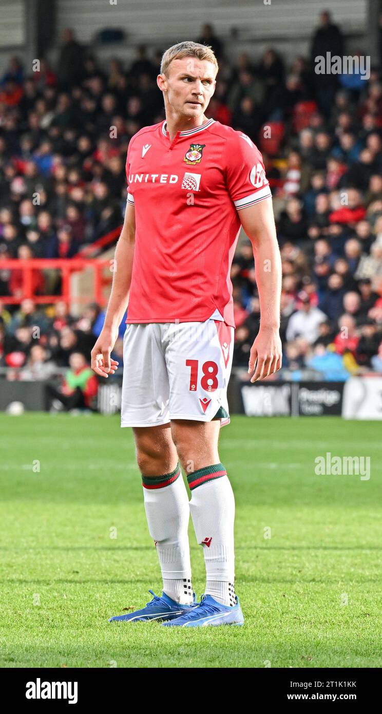 Sam Dalby 18# of Wrexham Association Football Club, during the Sky Bet ...