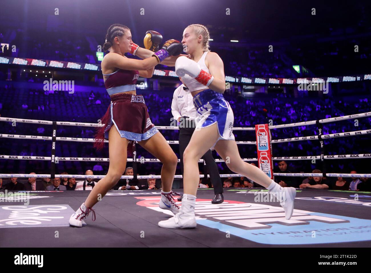 Astrid Wett (right) and Alexia Grace in action during their Misfits ...