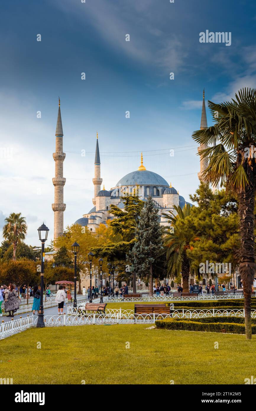 Istanbul, Turkey, 12 October 2022:View of Sultanahmet square and the ...