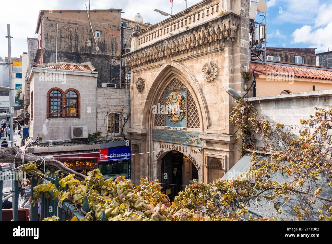 Istanbul, Turkey, 12 October 2022:Entrance Gate of the Istanbul Grand ...