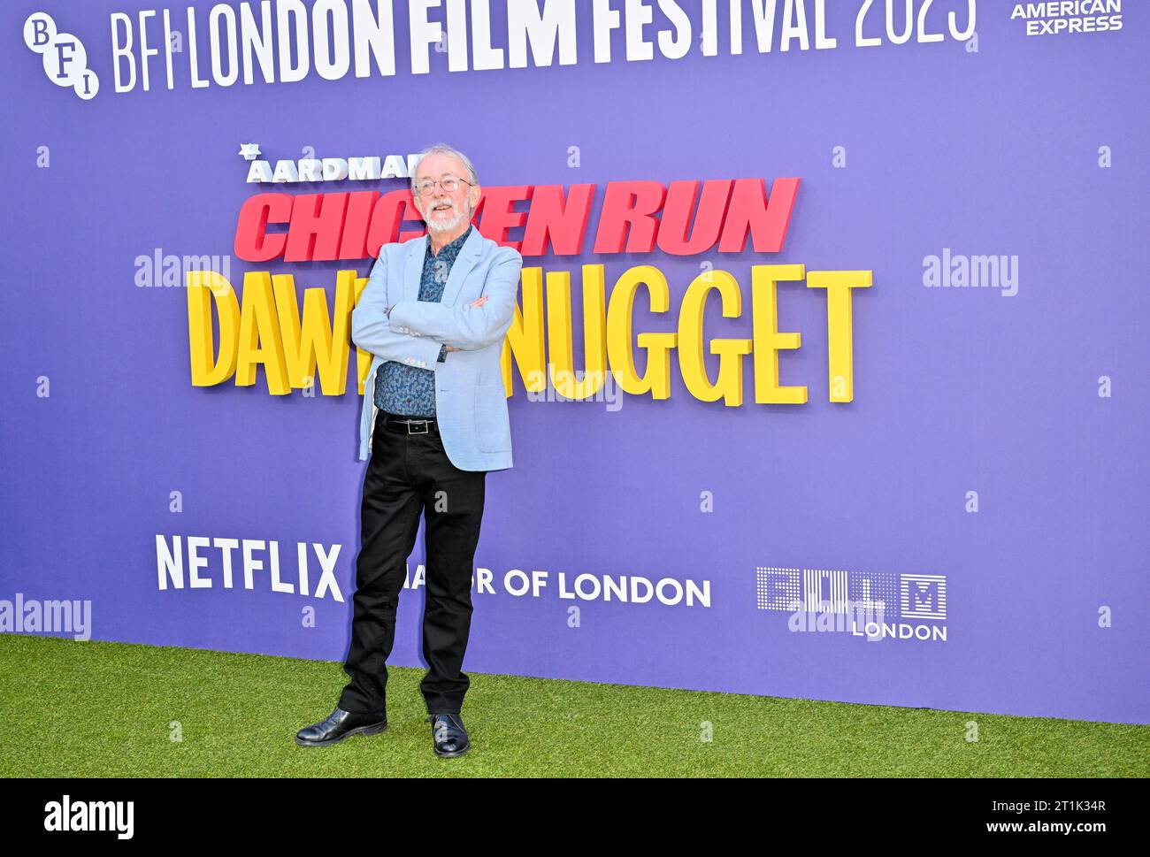 London, UK. 14th Oct, 2023. Peter Lord. Red (Green) carpet arrivals for ...
