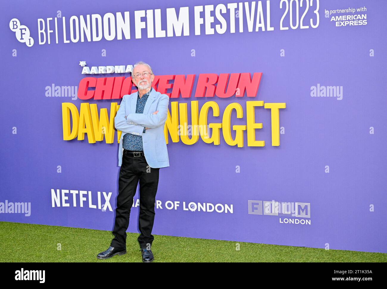 London, UK. 14th Oct, 2023. Peter Lord. Red (Green) carpet arrivals for ...