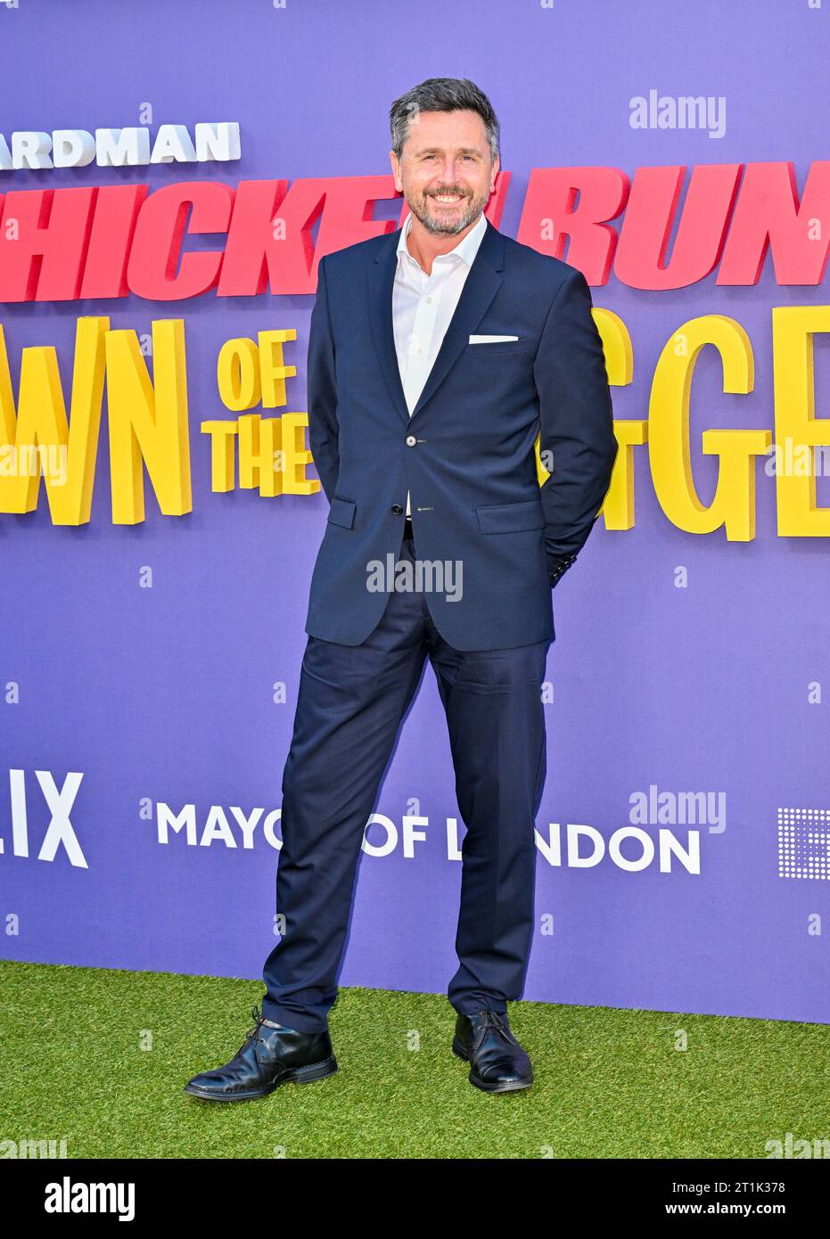 London, UK. 14th Oct, 2023. Darren Dubicki. Red (Green) carpet arrivals ...