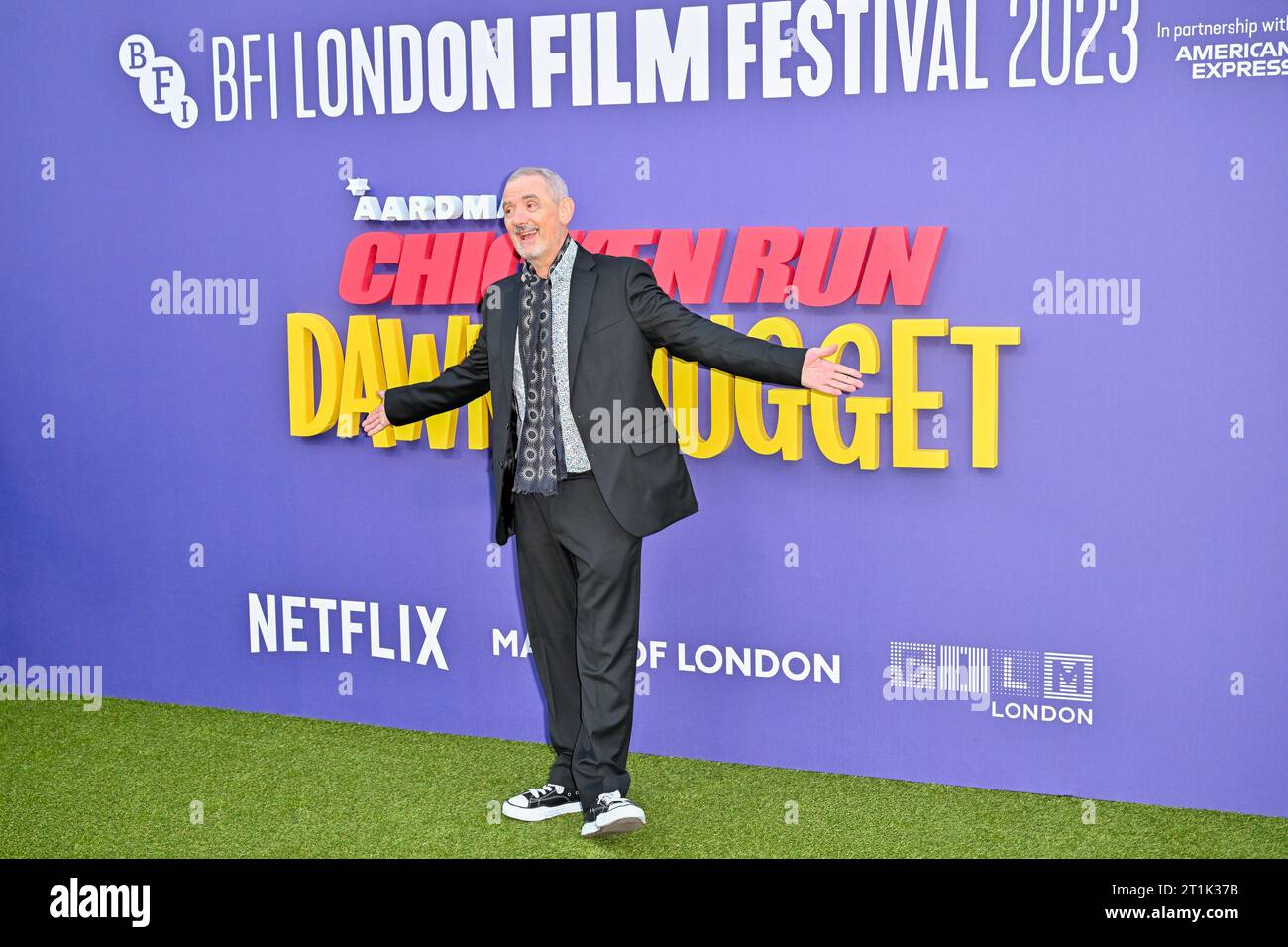 London, UK. 14th Oct, 2023. Sam Fell. Red (Green) carpet arrivals for ...