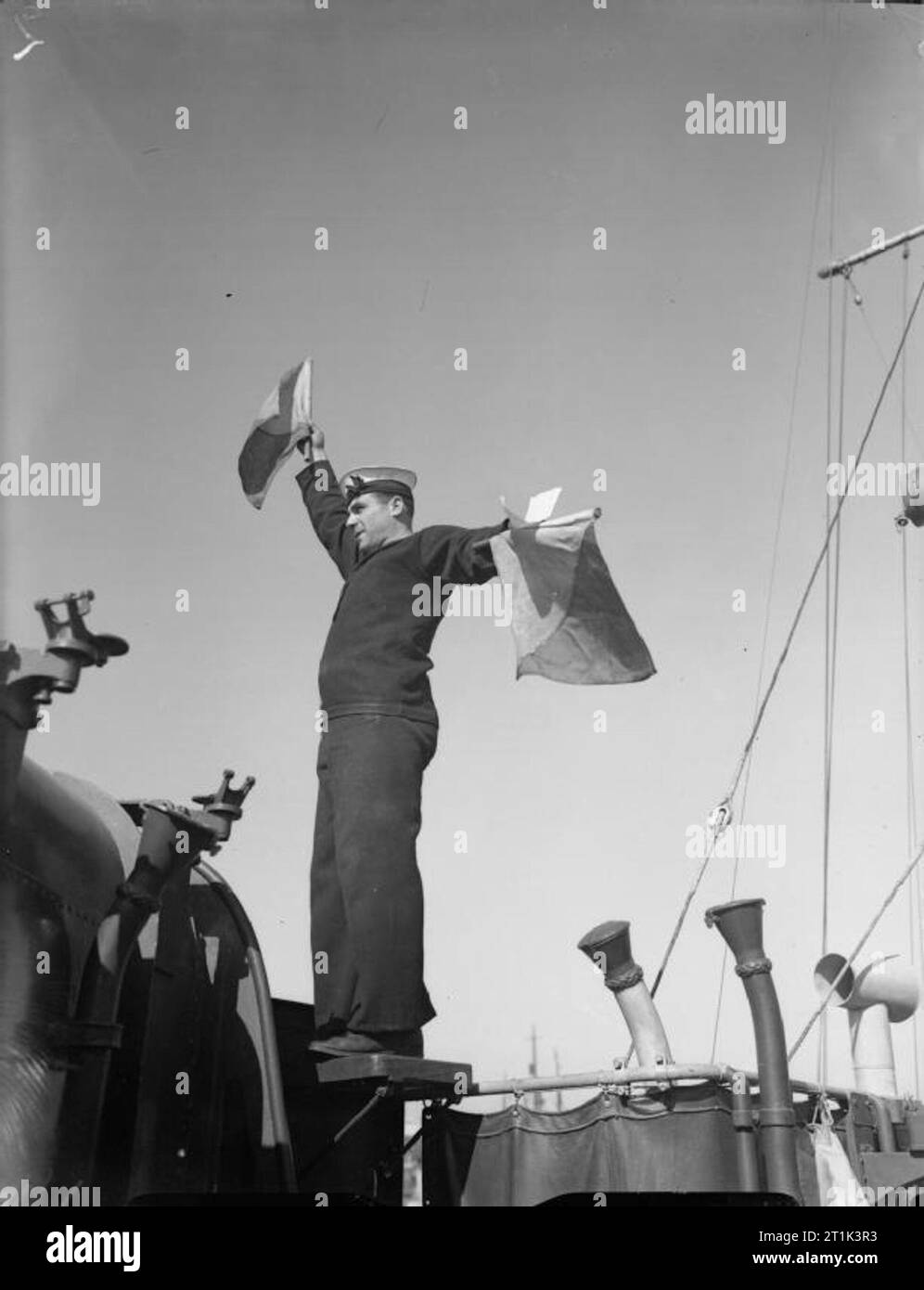 A semaphore Black and White Stock Photos & Images - Alamy