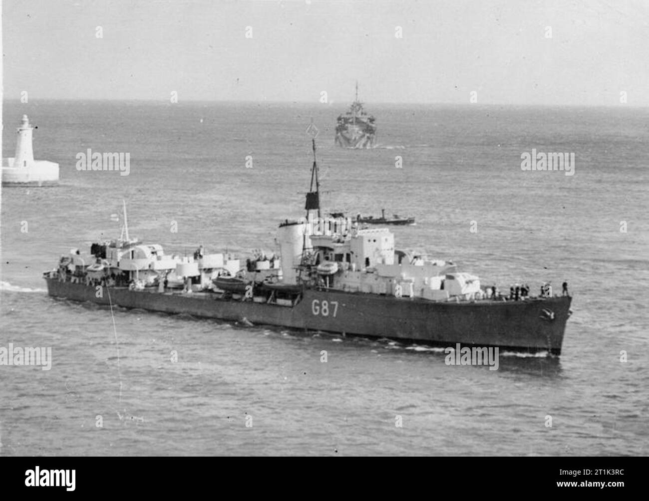 The Royal Navy during the Second World War HMS LANCE after leading a ...