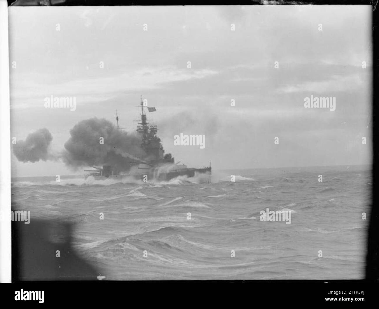 The Royal Navy during the Second World War With her battle flag flying ...