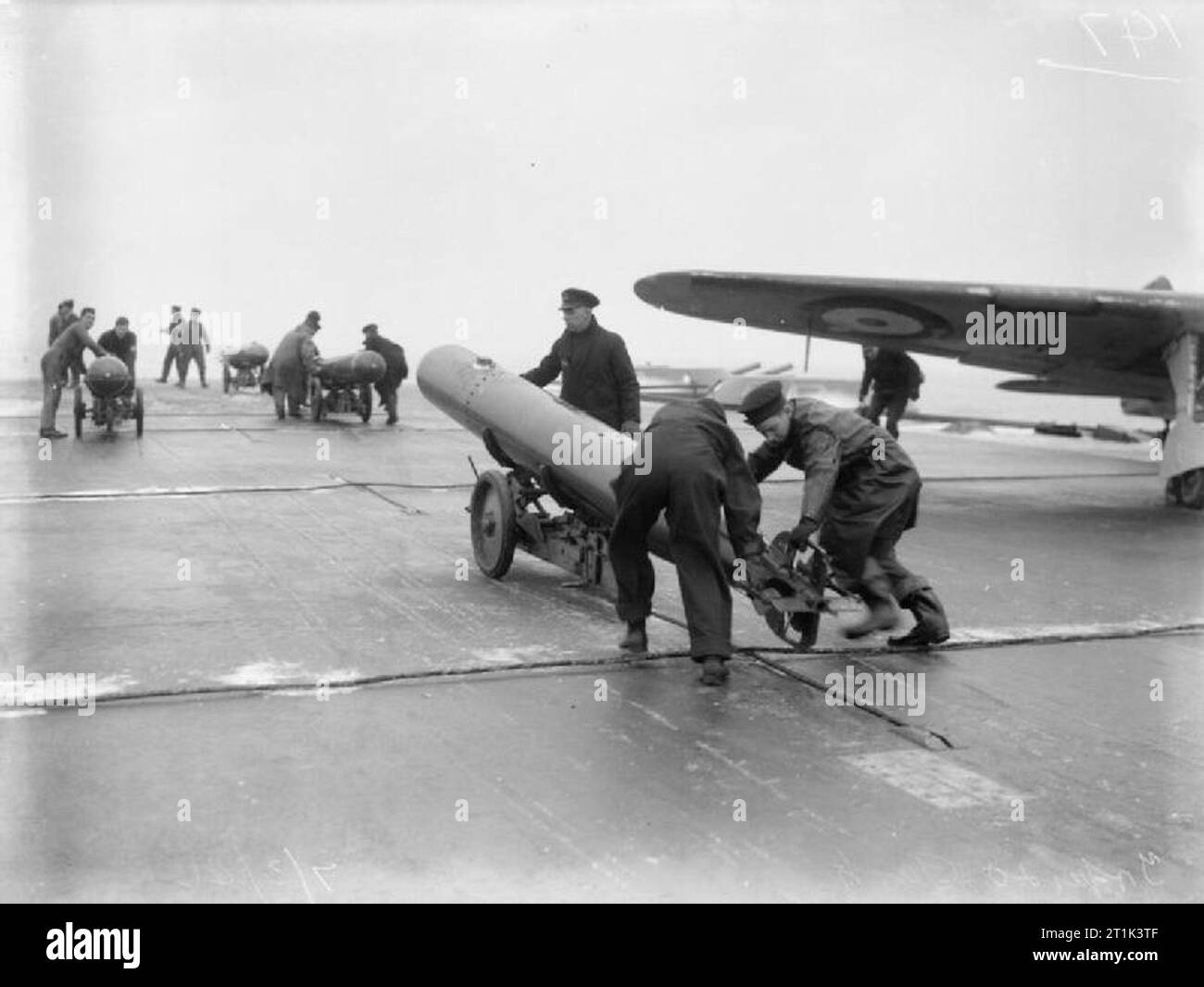 The Royal Navy during the Second World War Preparing 18 inch torpedoes ...