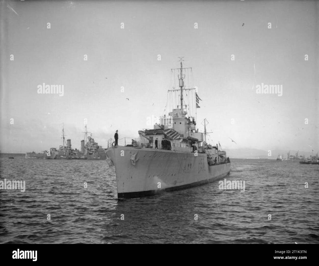 The Royal Navy during the Second World War HMS HESPERUS entering ...