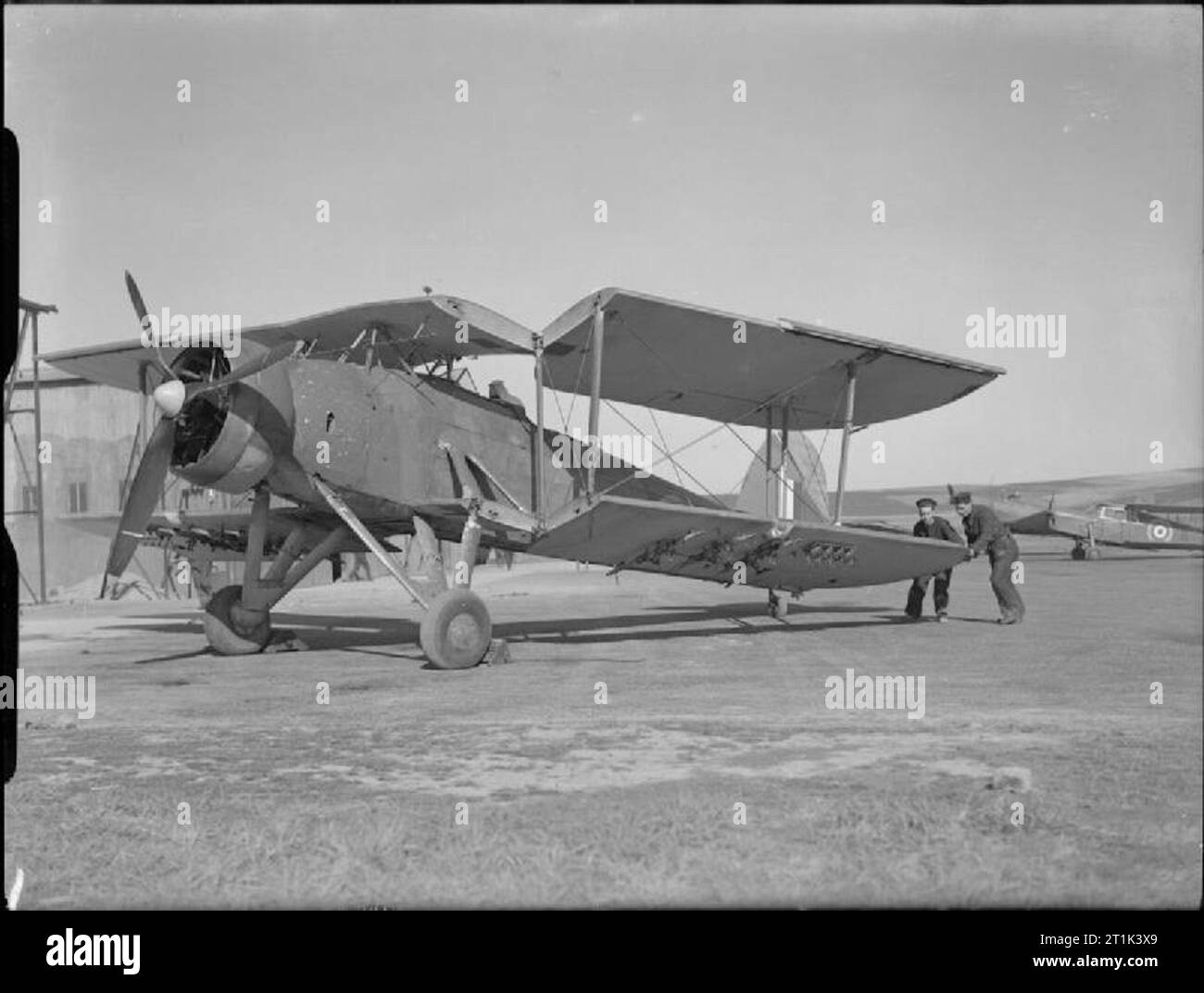 The Royal Navy during the Second World War Ground crew unfolding the ...
