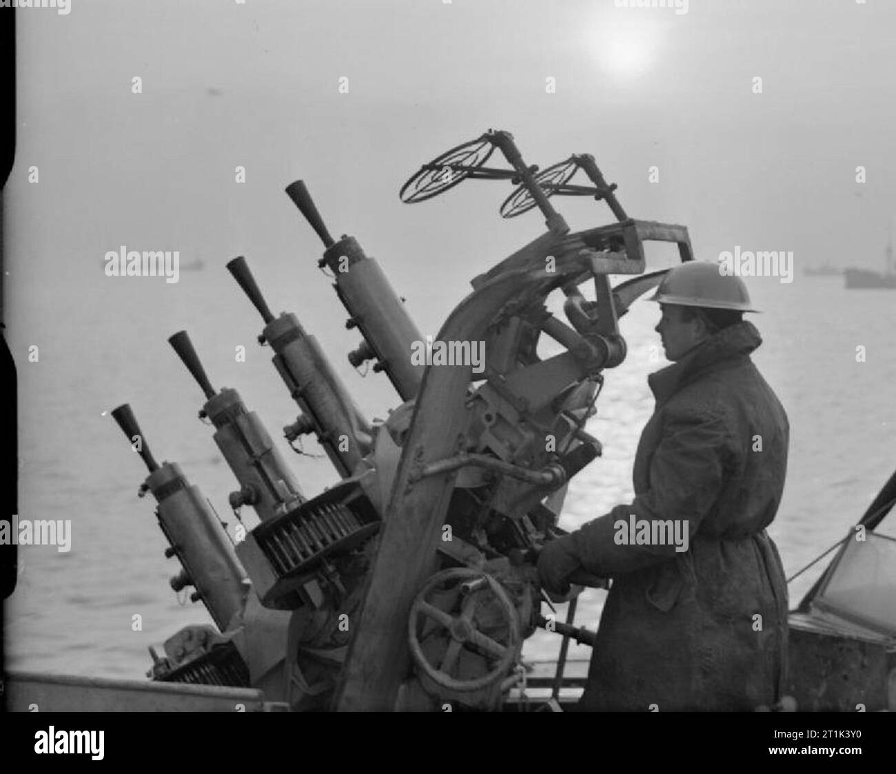 The Royal Navy during the Second World War 0.5 inch Vickers machine ...