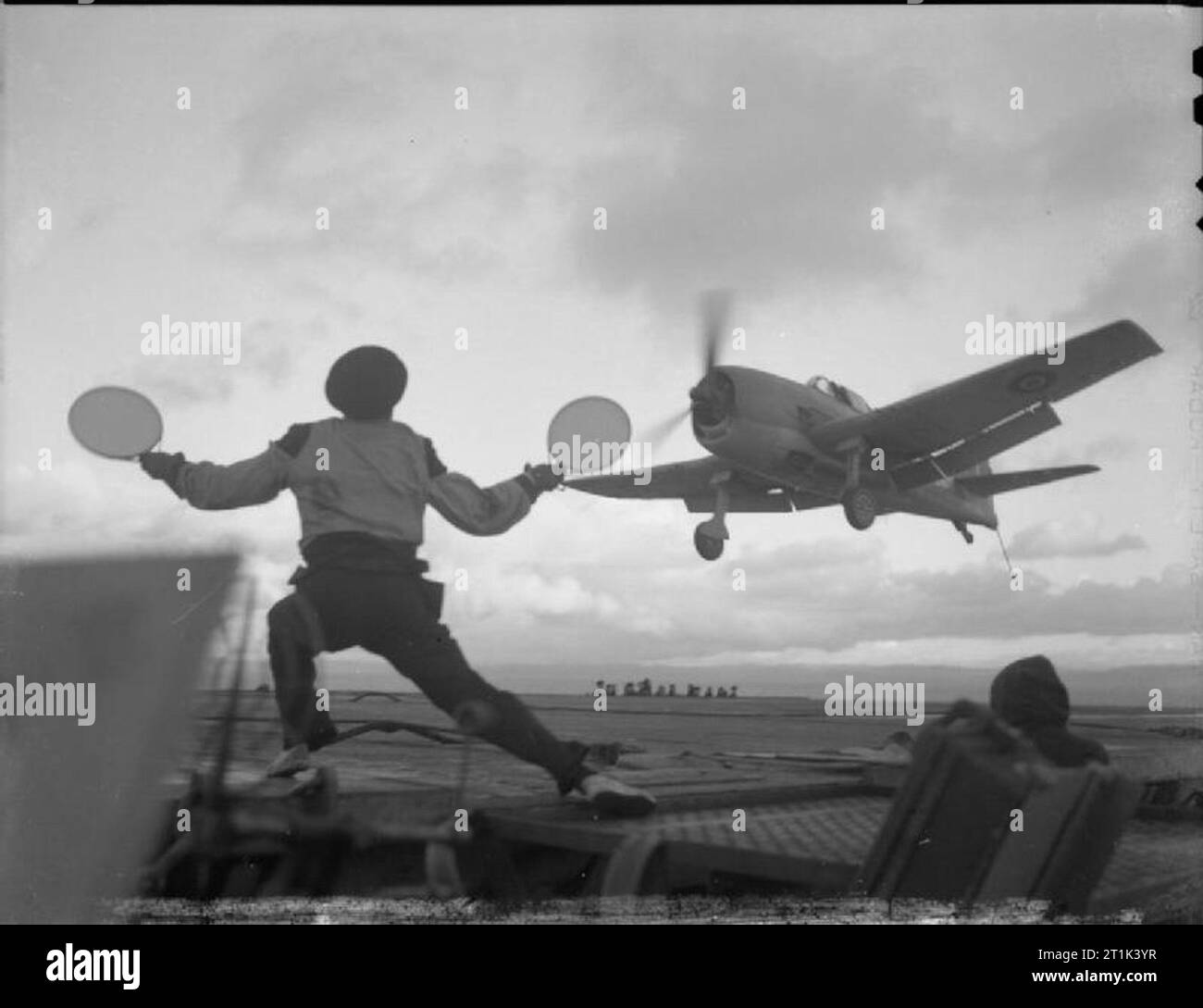 The Royal Navy during the Second World War A Grumman Hellcat landing on ...