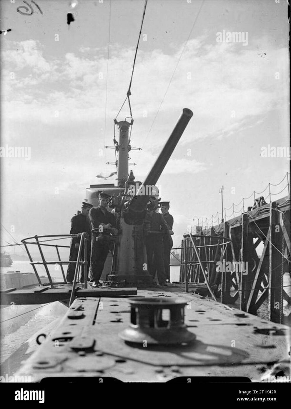 The Royal Navy during the Second World War The gun crews closed up at ...