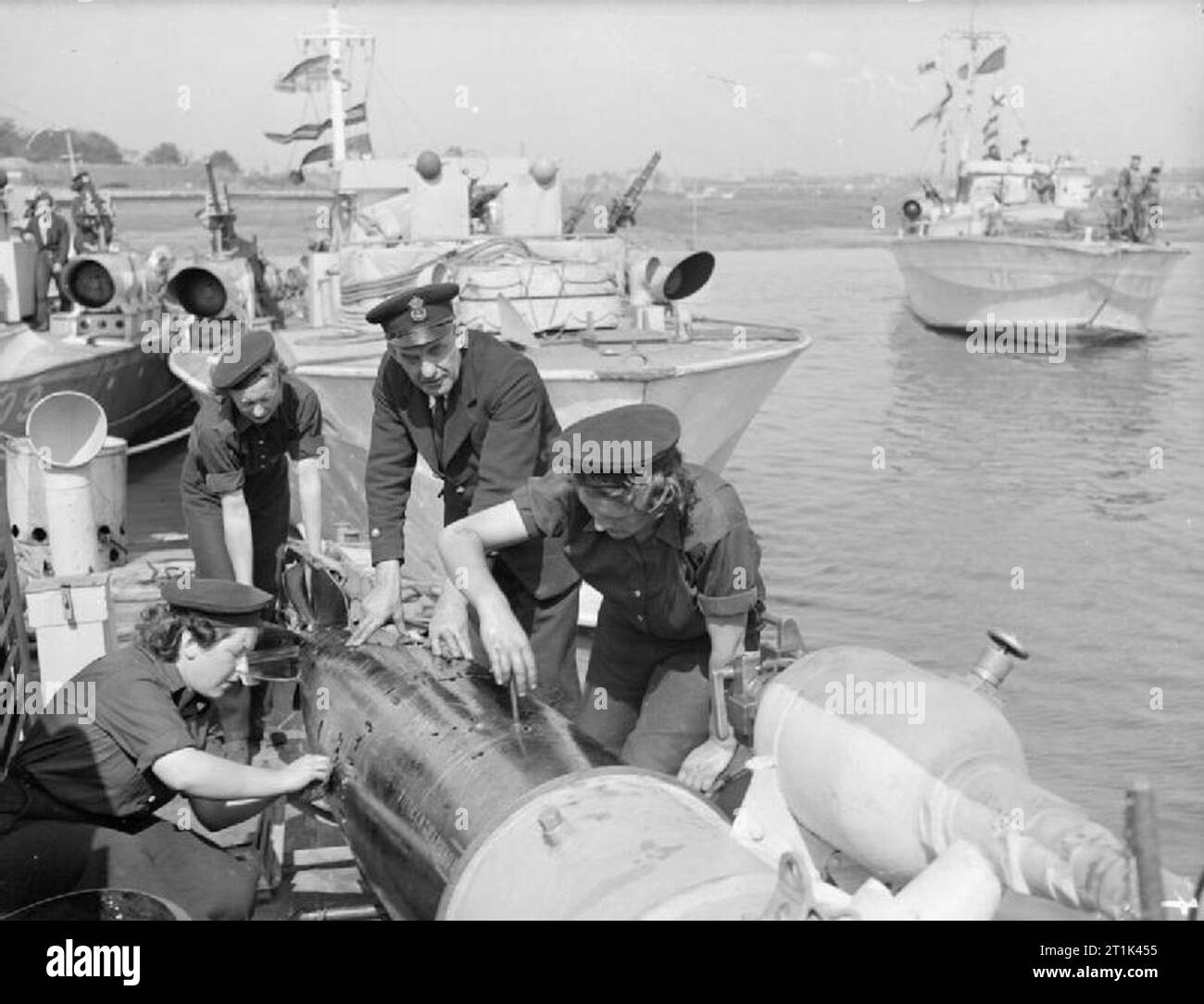 At the Light Coastal Forces Base HMS Hornet, Gosport, 15 August 1944 At ...