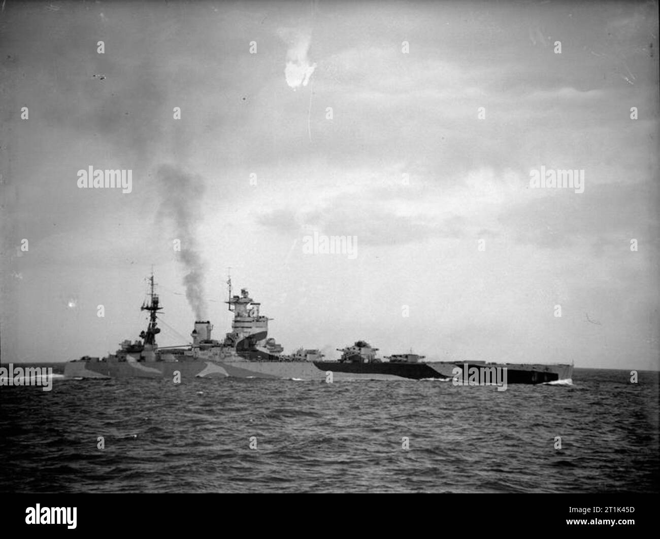 The Royal Navy during the Second World War HMS NELSON underway in ...