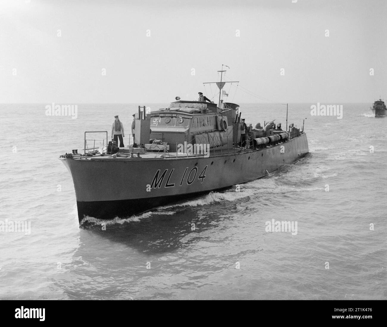 The Royal Navy during the Second World War Motor Launch ML 104, fitted ...