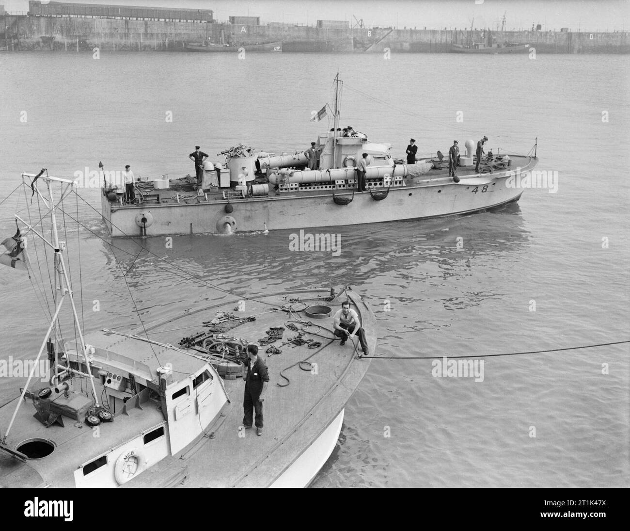 The Royal Navy during the Second World War MTB craft at Dover Naval ...