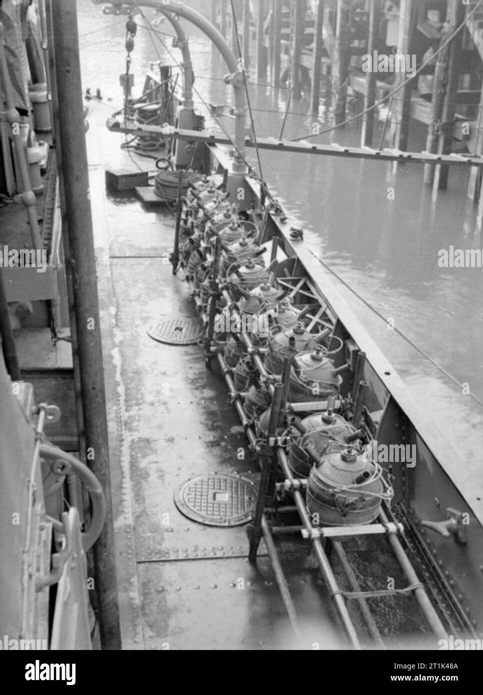 The Royal Navy during the Second World War HMS FALCONET alongside in ...