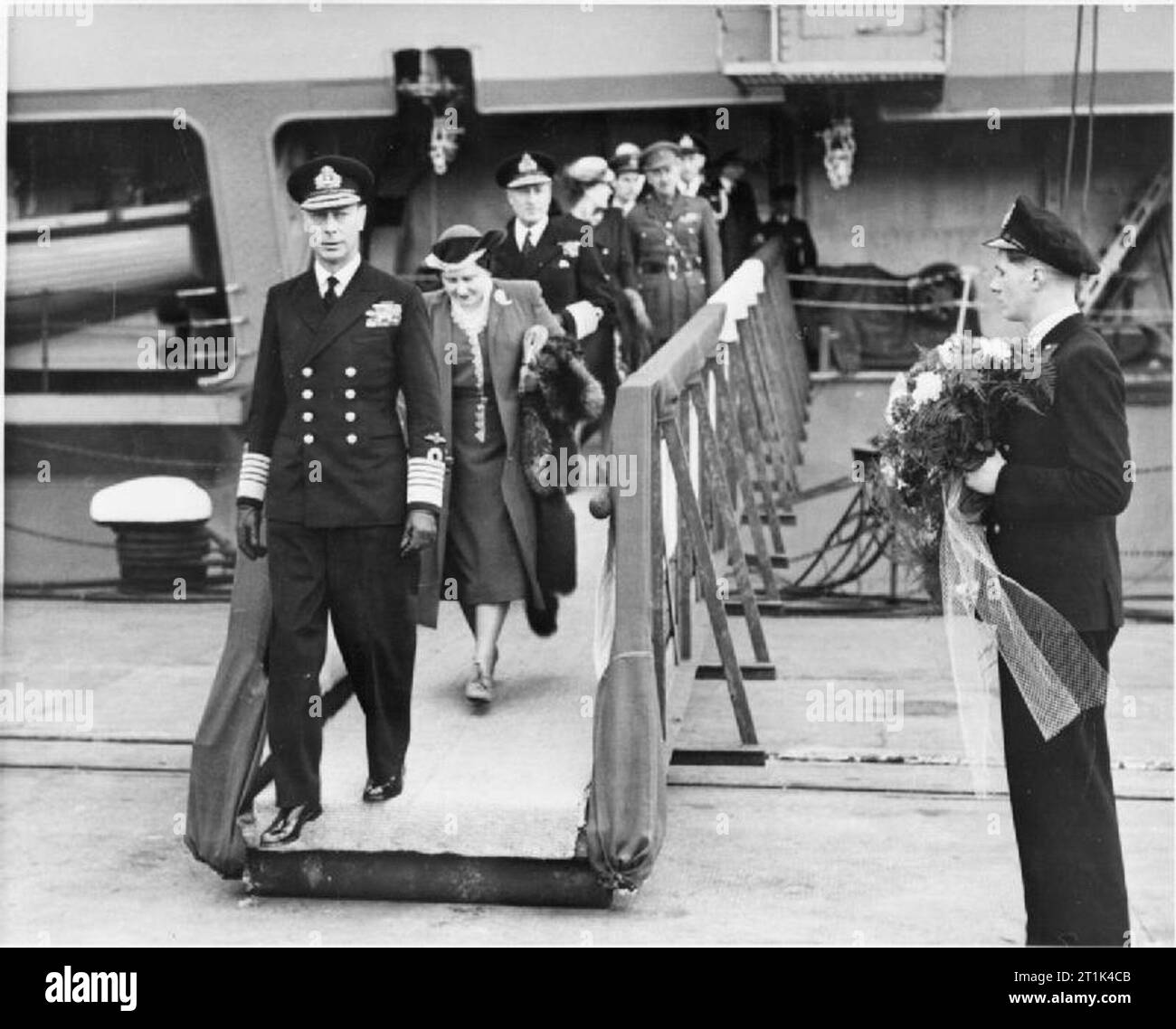 The Royal Navy during the Second World War King George VI and Queen ...