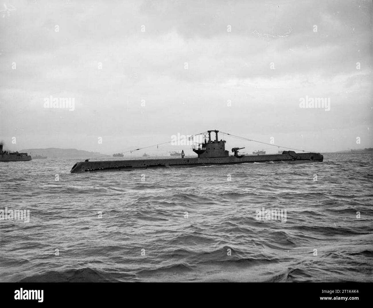 Hm Submarine Simoom. 20 April 1943, Holy Loch. The SIMOOM from the beam ...
