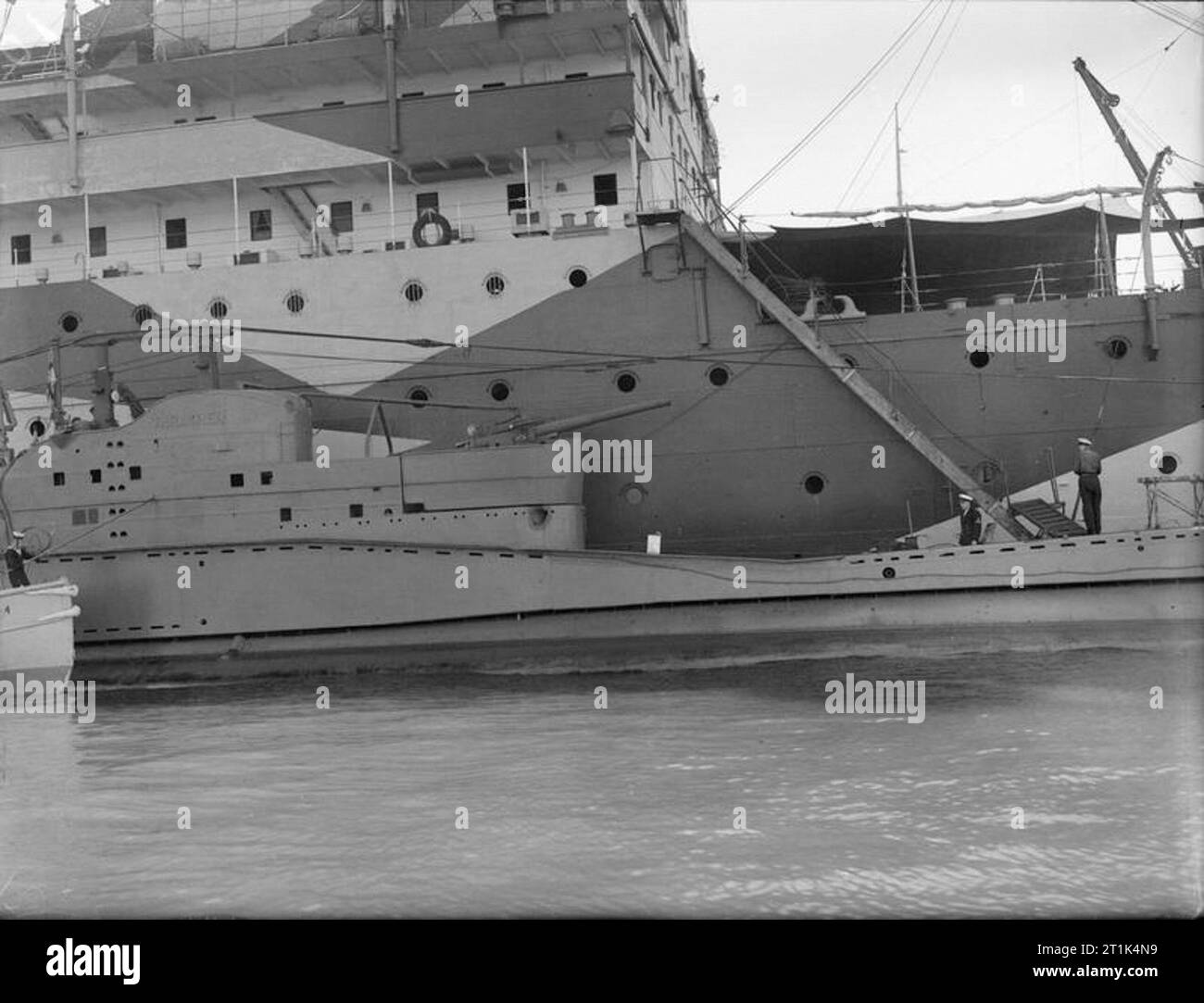 Hm Submarine Thrasher Damaged by Bomb Dropped From Enemy Aircraft. 6 ...