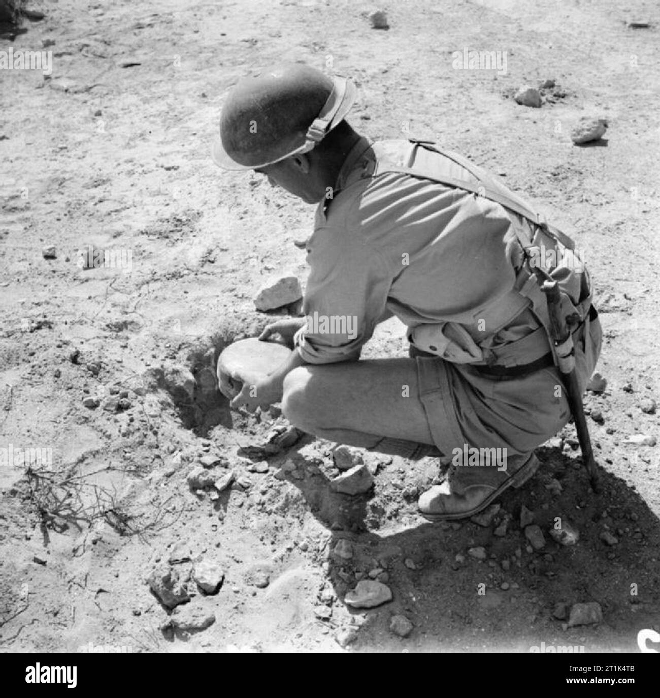 Royal Engineers at work in the Western Desert A South African sapper ...