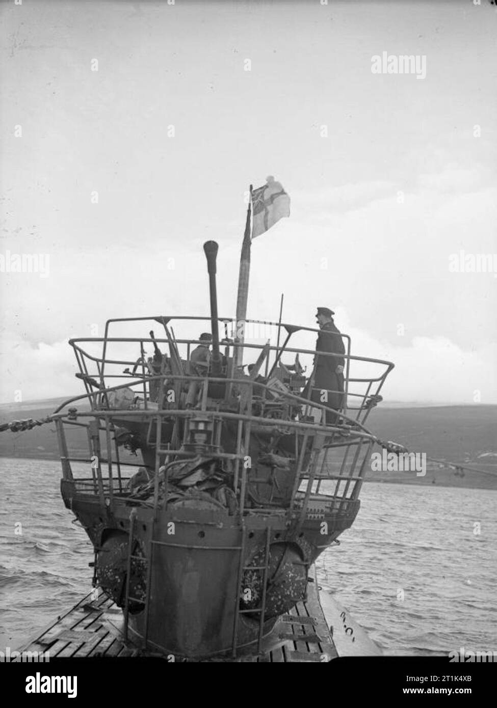 The Royal Navy during the Second World War A view astern showing the ...