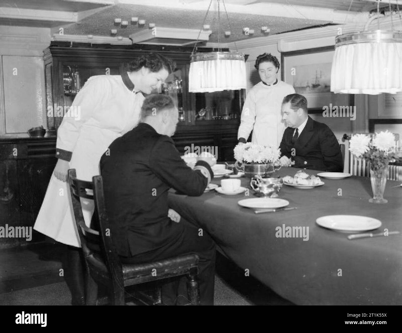 Wrns at Work. 1940, on Board the Training Ship HMS Defiance, Devonport ...