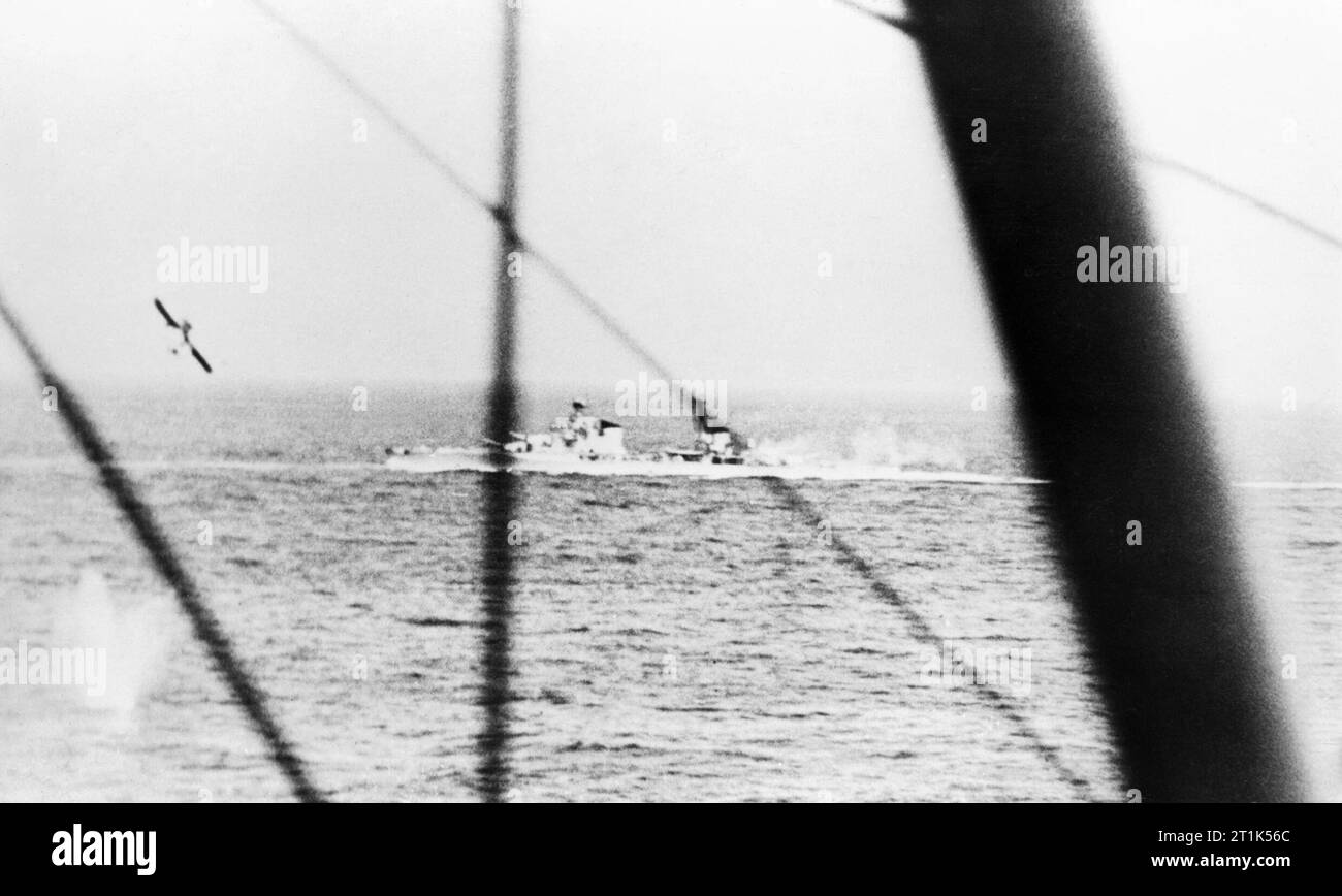 Battle of Matapan. 27 March 1941, Aerial Photograph. Lt (A) Clifford's ...